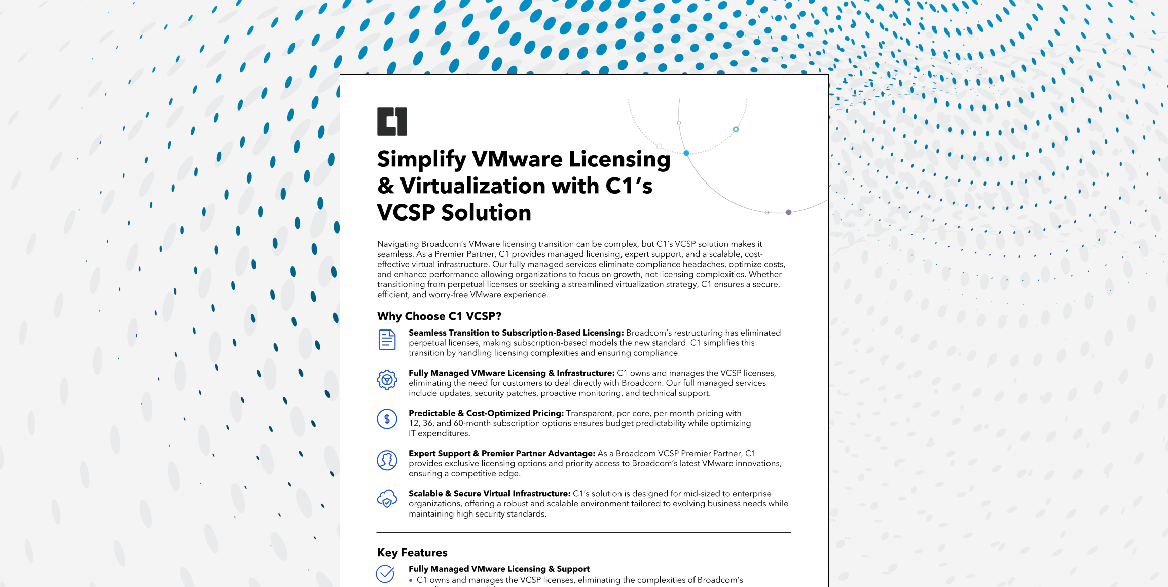 Simplify VMware Licensing & Virtualization with C1’s VCSP Solution | Datasheet